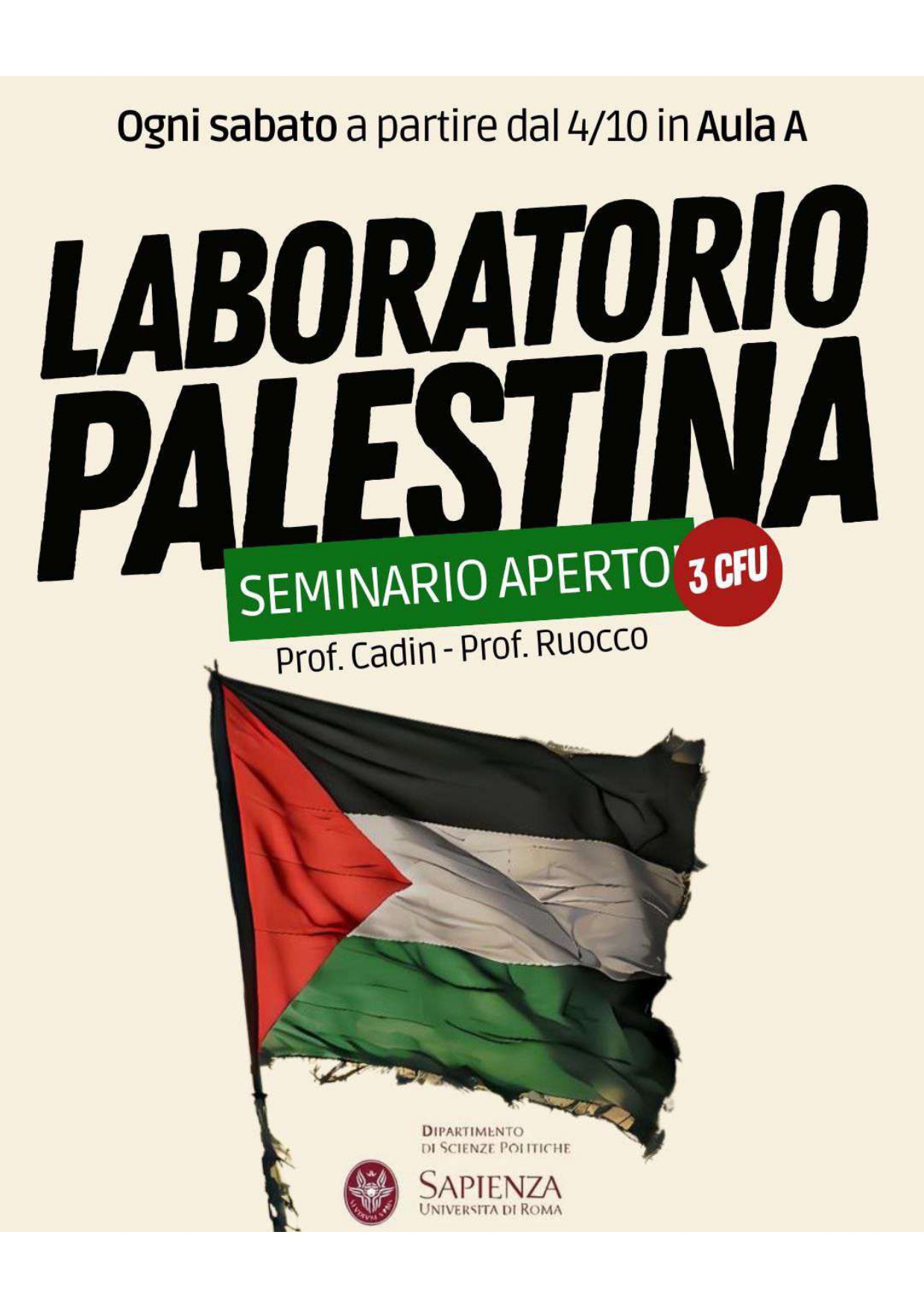 Laboratorio Palestina: un ciclo di incontri multidisciplinari sulla ...